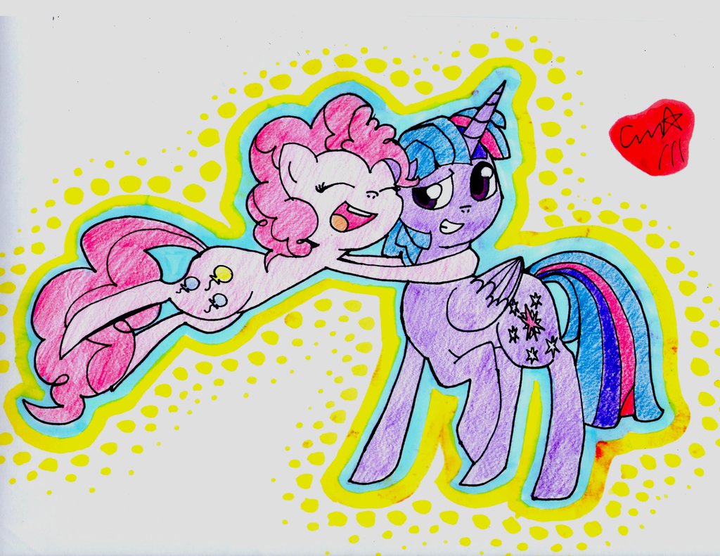 #772716 - safe, artist:heartbreak656, pinkie pie, twilight sparkle ...