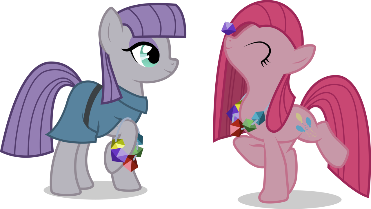 #774944 - safe, artist:benybing, maud pie, pinkie pie, happy, pinkamena ...