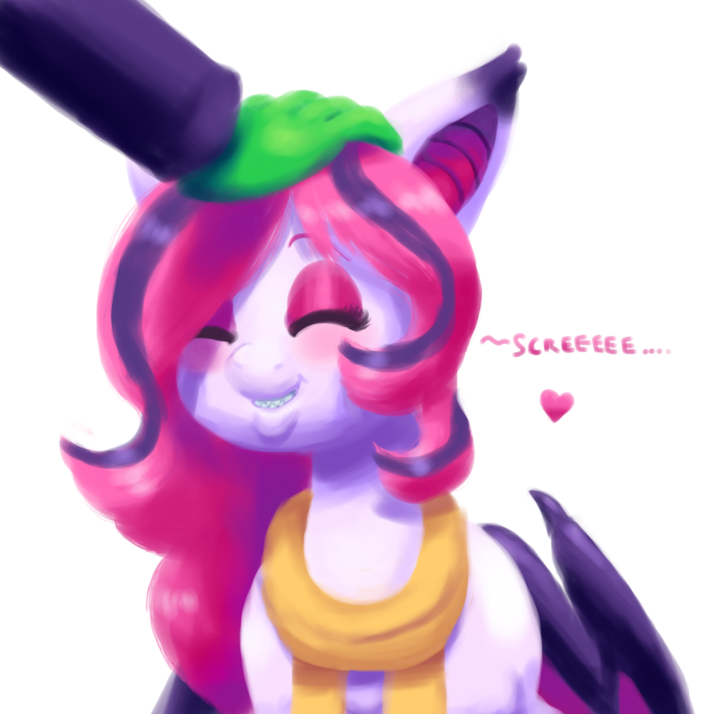 #757832 - safe, artist:zuyoi, oc, oc only, oc:anon, oc:arrhythmia, bat ...