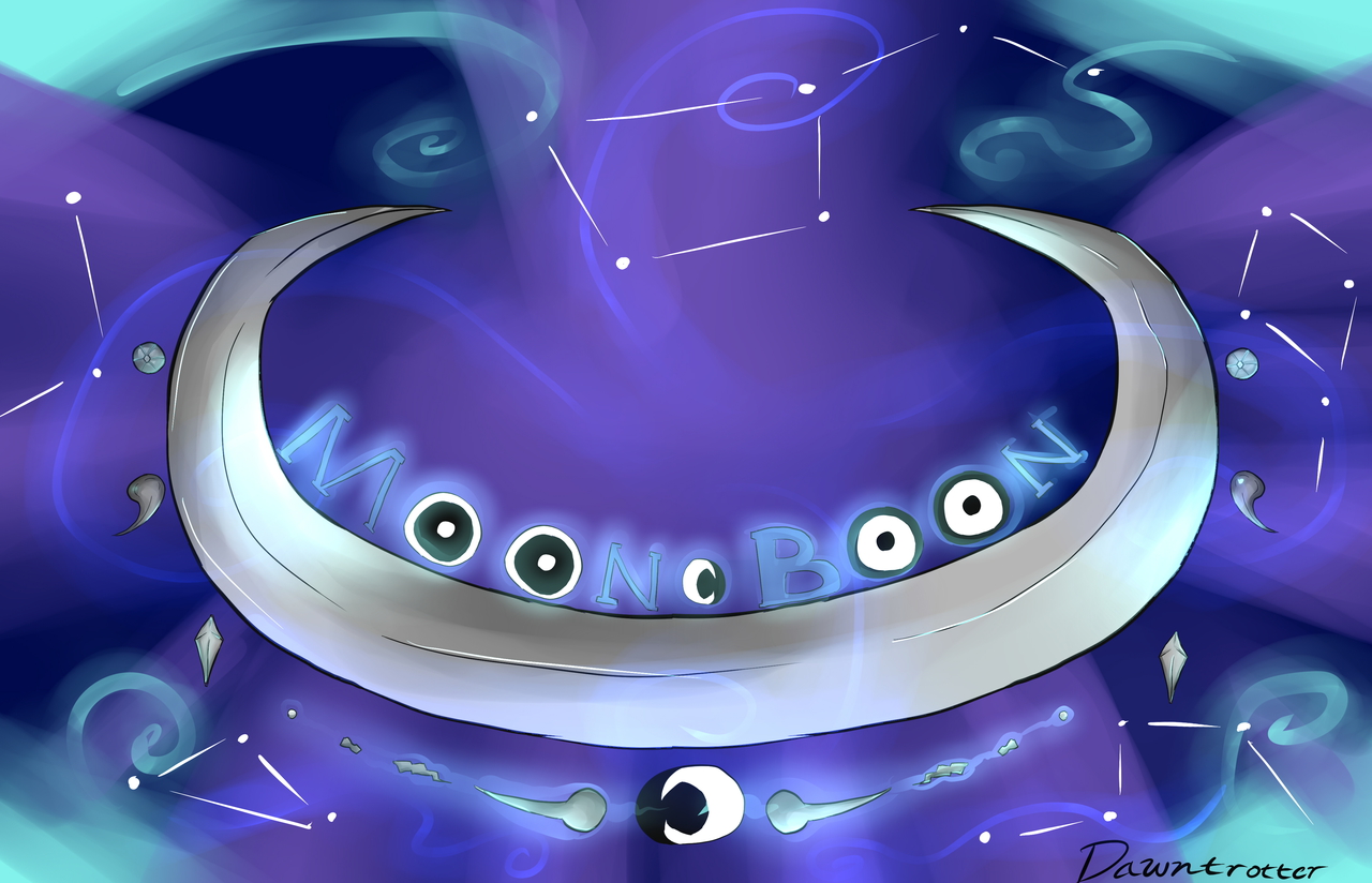 #760284 - safe, artist:dawntrotter, princess luna, moon, moon boon ...