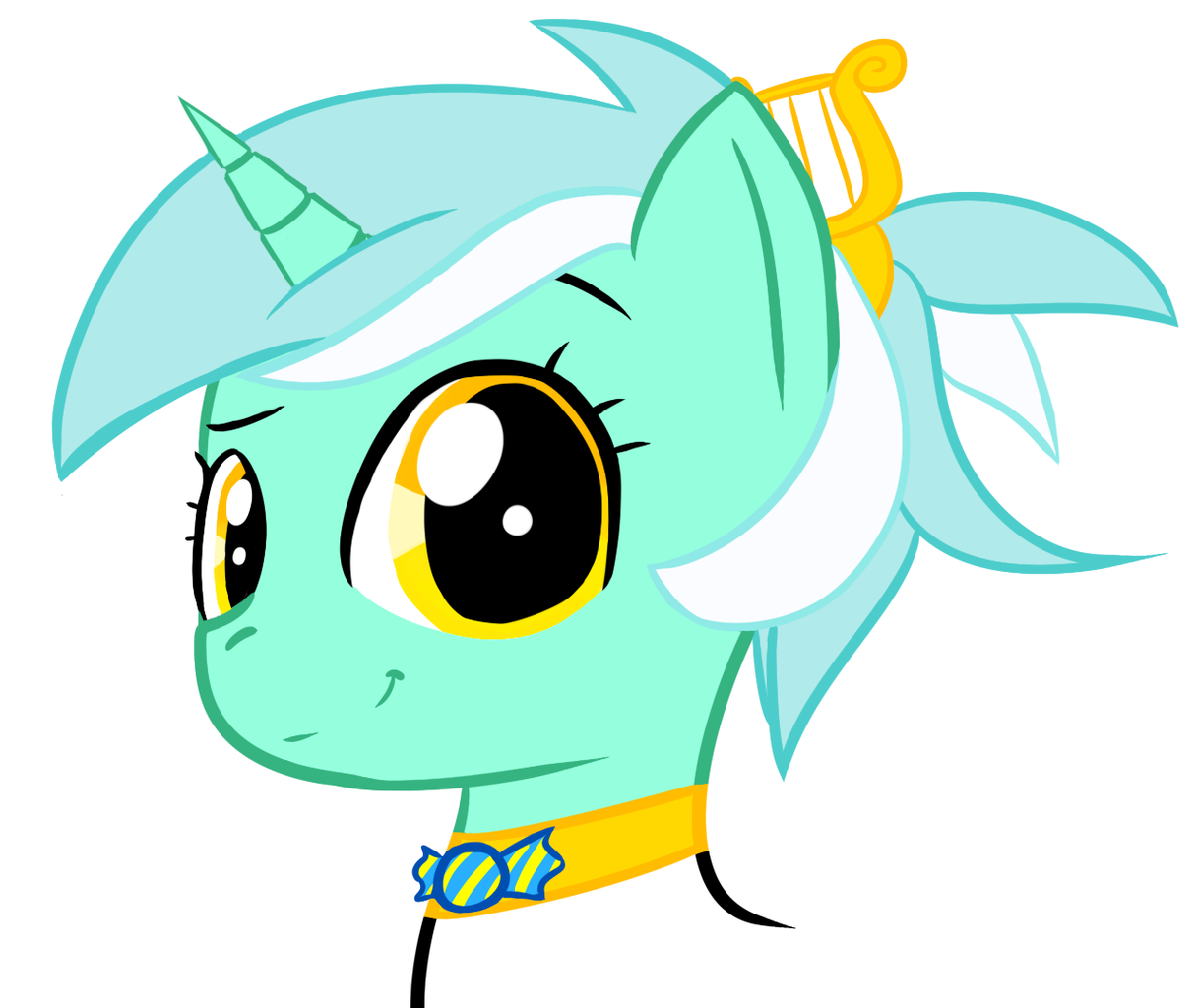 #760605 - safe, artist:krekka01, lyra heartstrings, alternate hairstyle ...