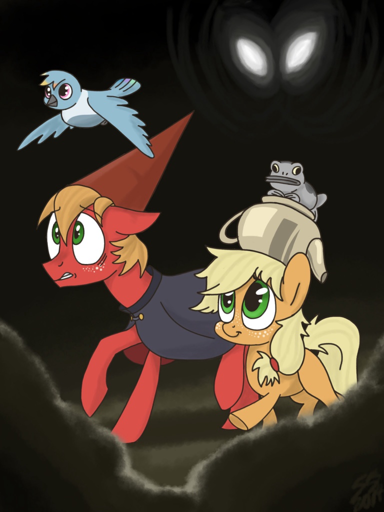 #783791 - safe, artist:psponyartist, applejack, big macintosh, rainbow ...