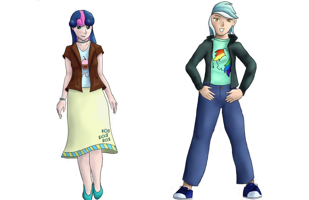 #787443 - safe, artist:fox-moonglow, bon bon, lyra heartstrings ...