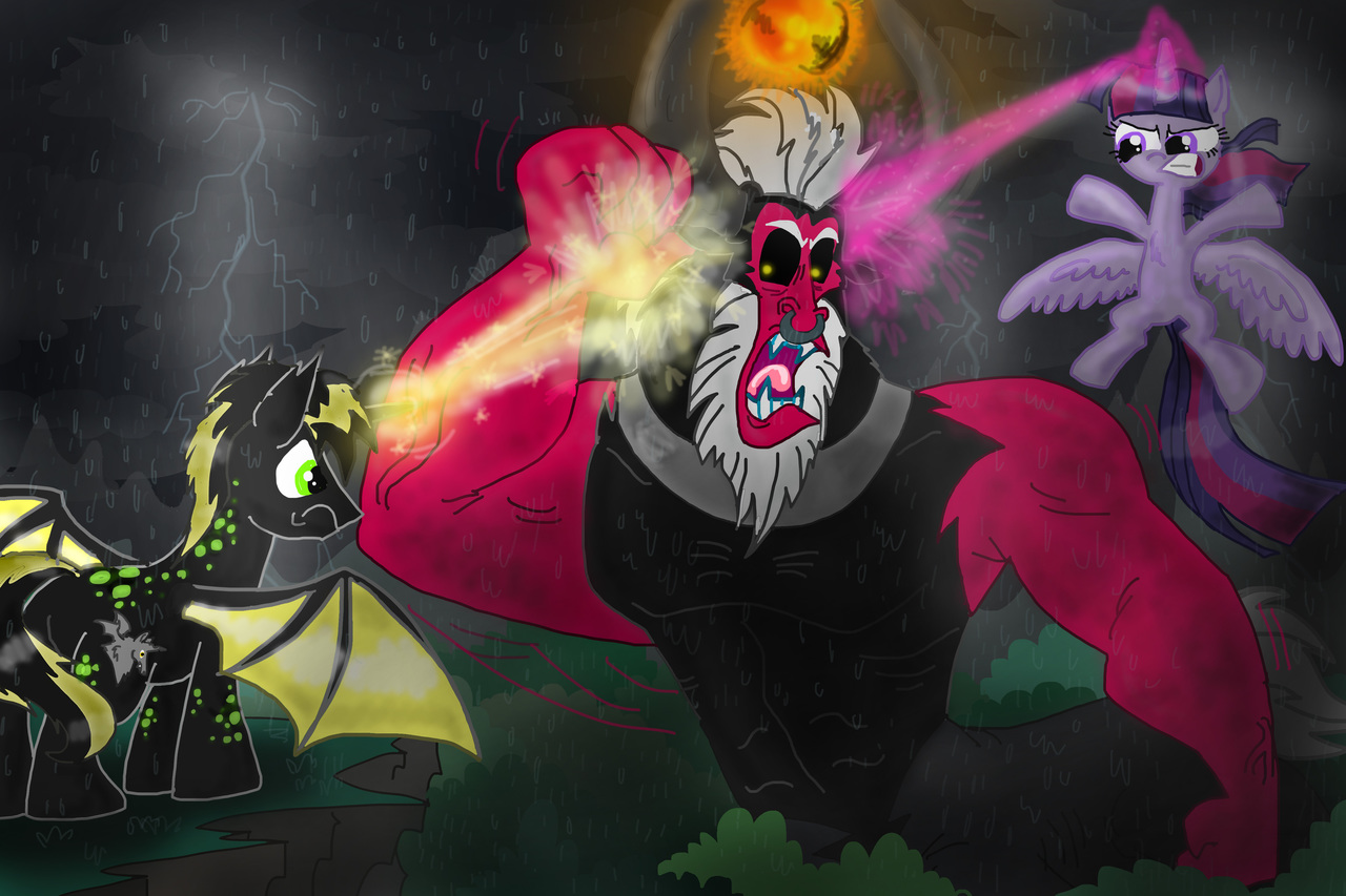 #791467 - safe, artist:seriousdog, lord tirek, twilight sparkle, oc, oc ...