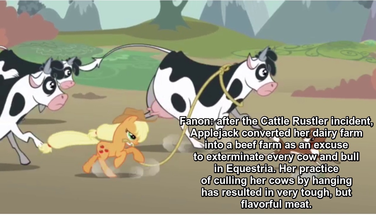 #792098 - semi-grimdark, edit, edited screencap, screencap, applejack ...
