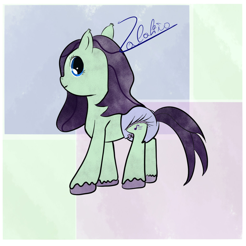 #792942 - safe, artist:zalakir, oc, oc only, oc:purplenote, diaper, non ...