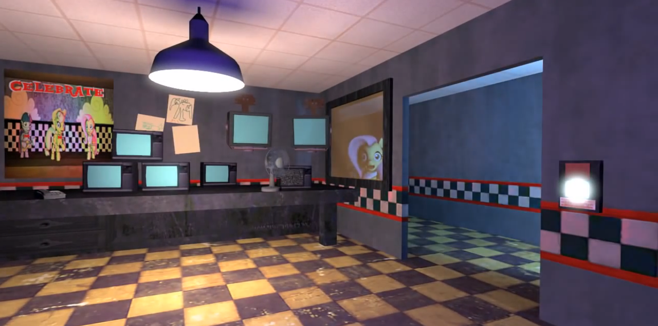 #796389 - safe, applejack, fluttershy, twilight sparkle, five nights at ...