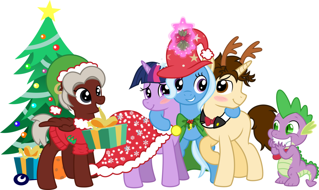 #796752 - safe, artist:lailyren, artist:mactavish1996, spike, trixie ...