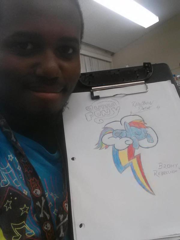 #778334 - safe, artist:deon miller, rainbow dash, human, g4, brony ...