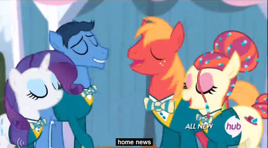 #552841 - safe, screencap, big macintosh, rarity, toe-tapper, torch ...