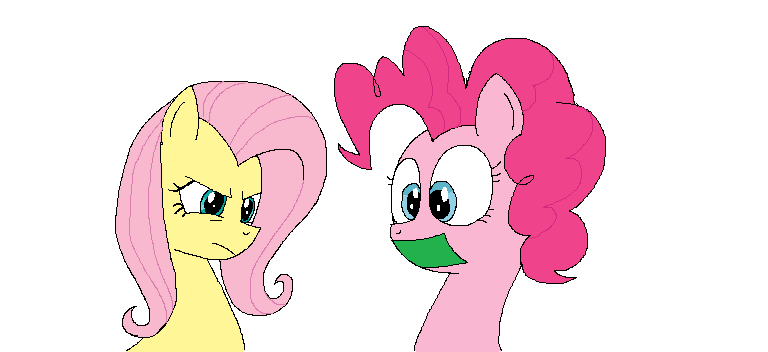 #553986 - safe, artist:hyolark, fluttershy, pinkie pie, earth pony ...