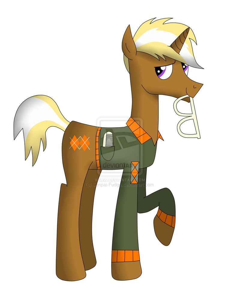 #555059 - safe, artist:senpai-fudge, trenderhoof, pony, unicorn, g4 ...