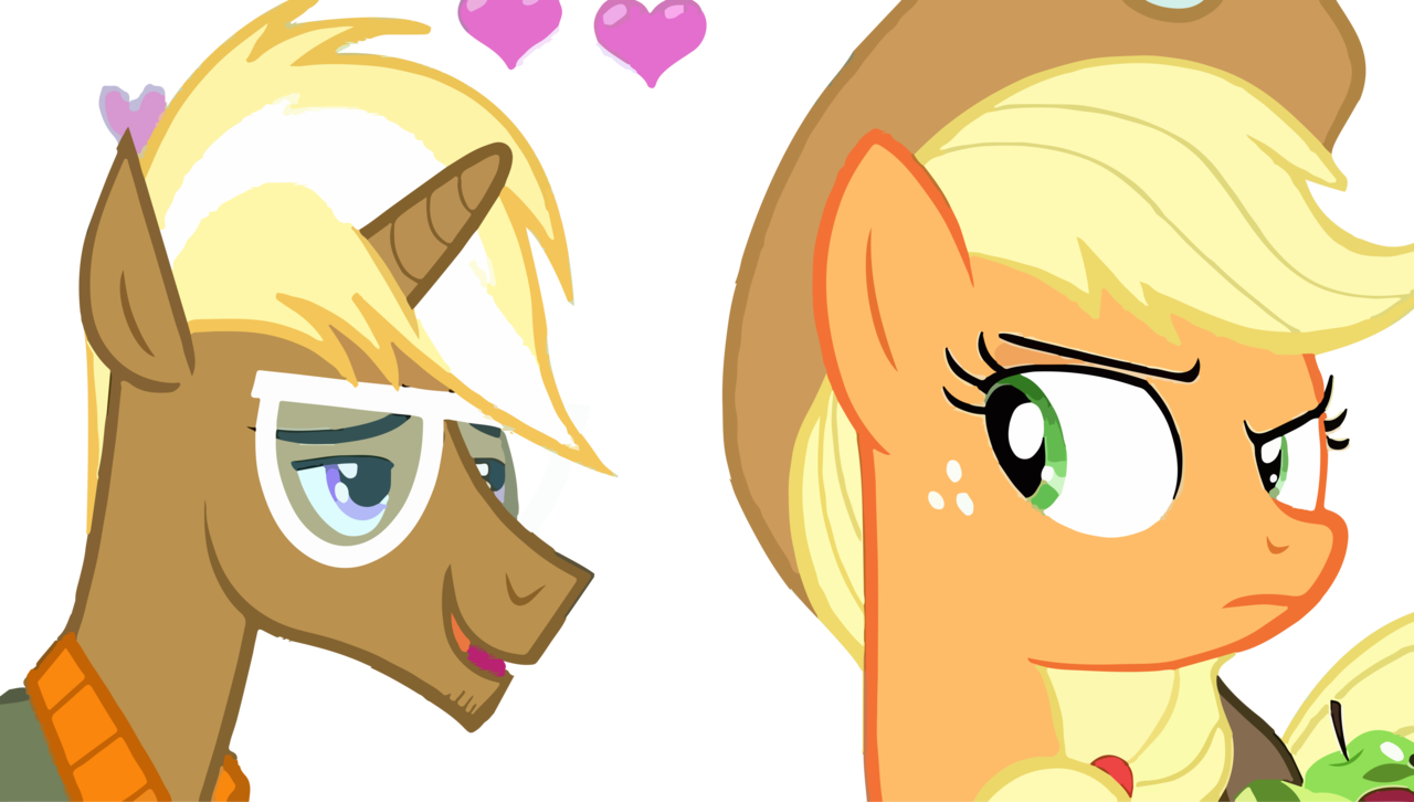 #555064 - safe, artist:davids1030, applejack, trenderhoof, apple ...