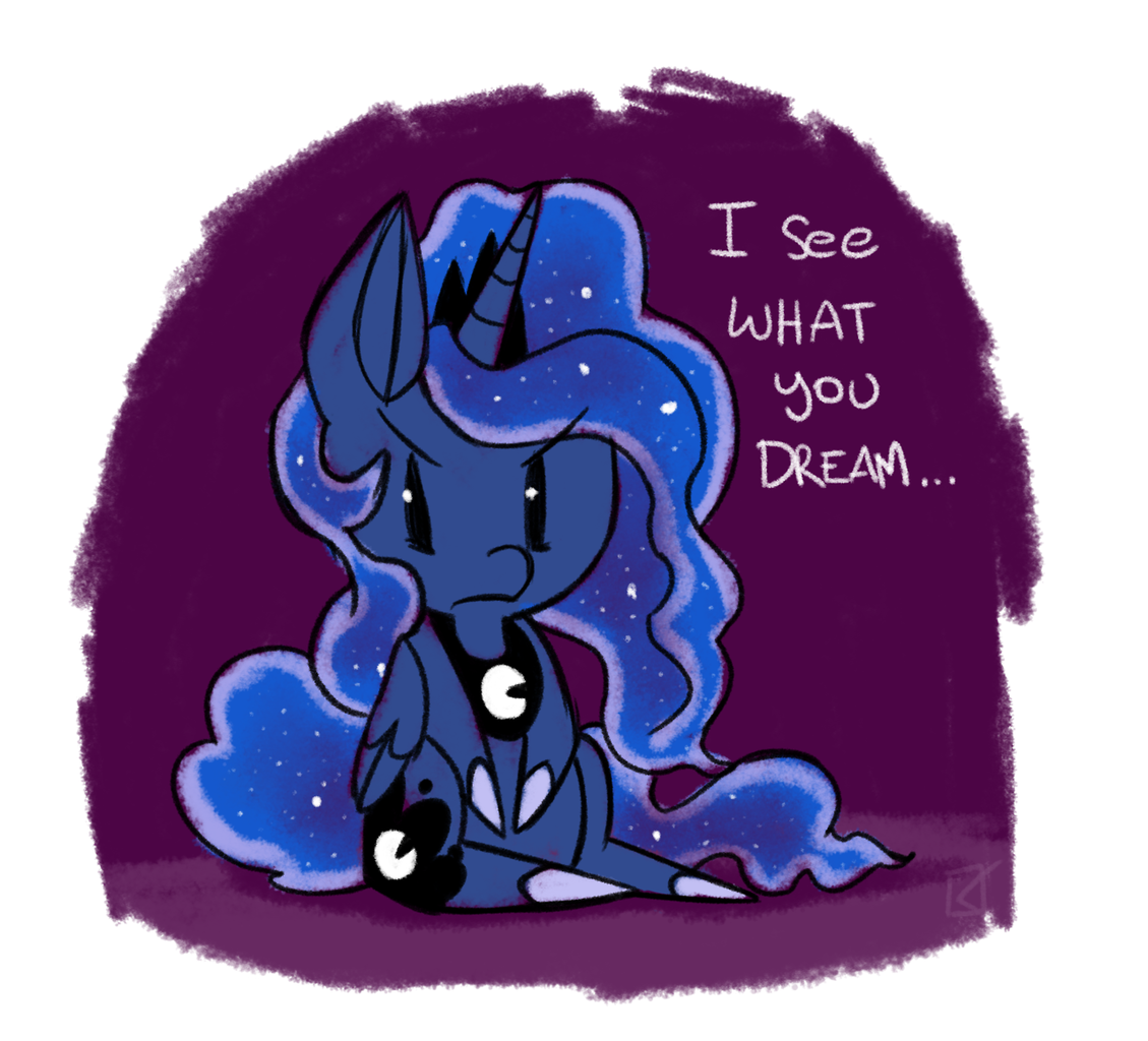 #556230 - safe, artist:fauxsquared, princess luna, chibi, dialogue ...