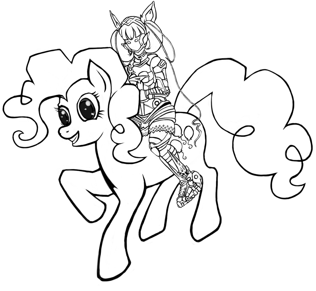 #541403 - safe, artist:bees, pinkie pie, g4, crossover, drawfag ...