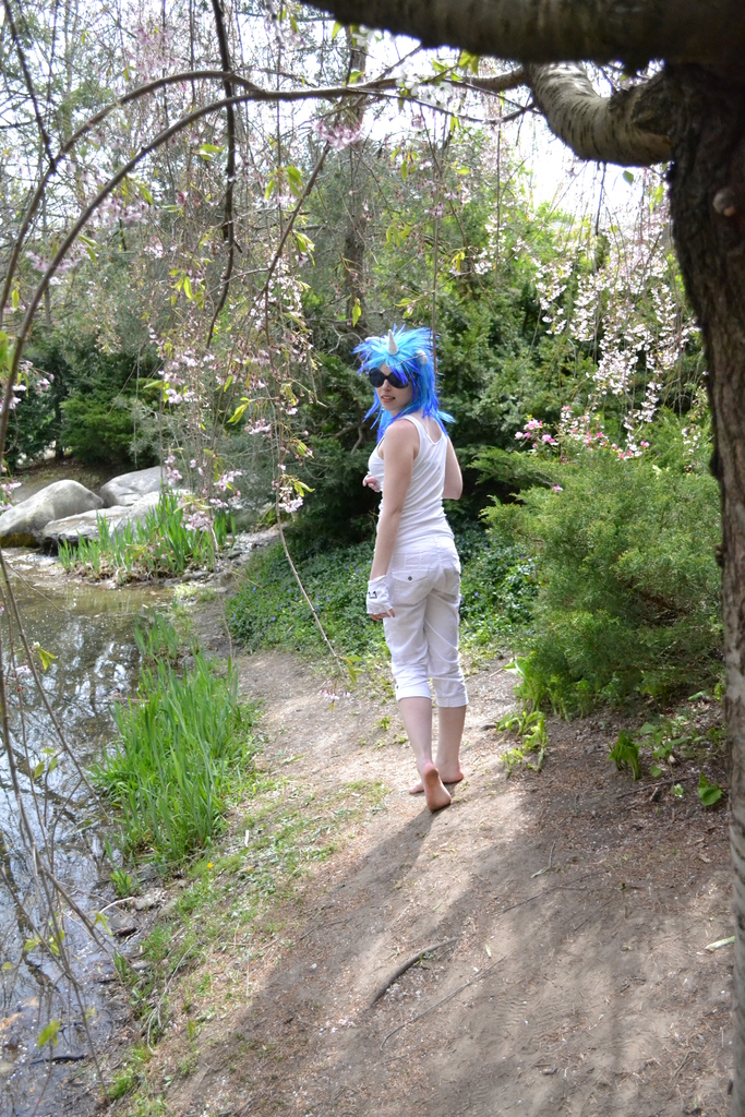 558269 Safe Artisteverage Artistshelle Chii Dj Pon 3 Vinyl Scratch Human G4 Barefoot