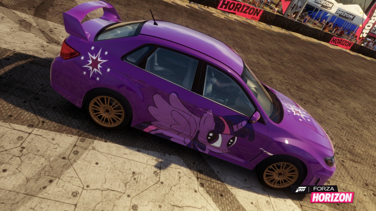 #558567 - safe, twilight sparkle, alicorn, pony, g4, car, female, forza ...