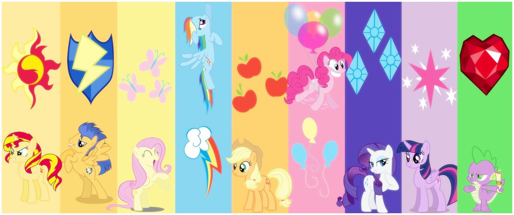 My Little Pony Friendship Is Magic Cutie Marks Mane 6
