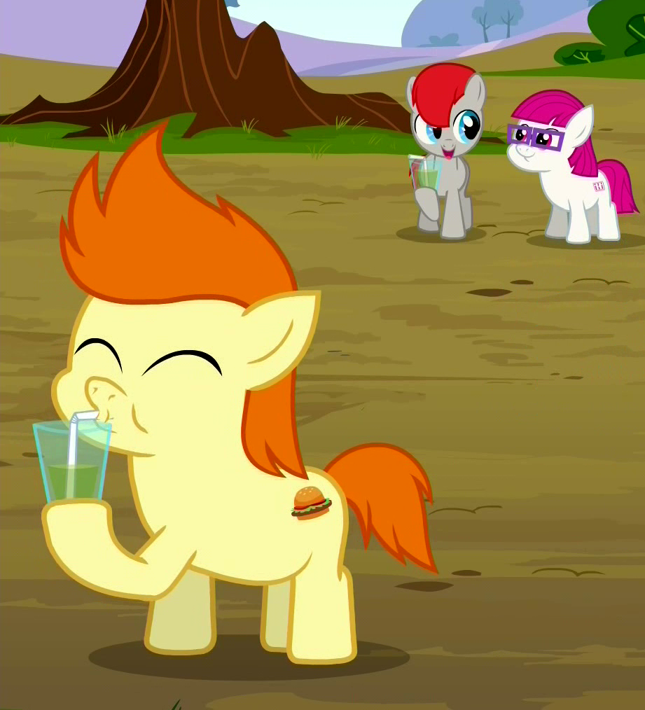 #559200 - safe, screencap, gallop j. fry, little red, train tracks (g4 ...