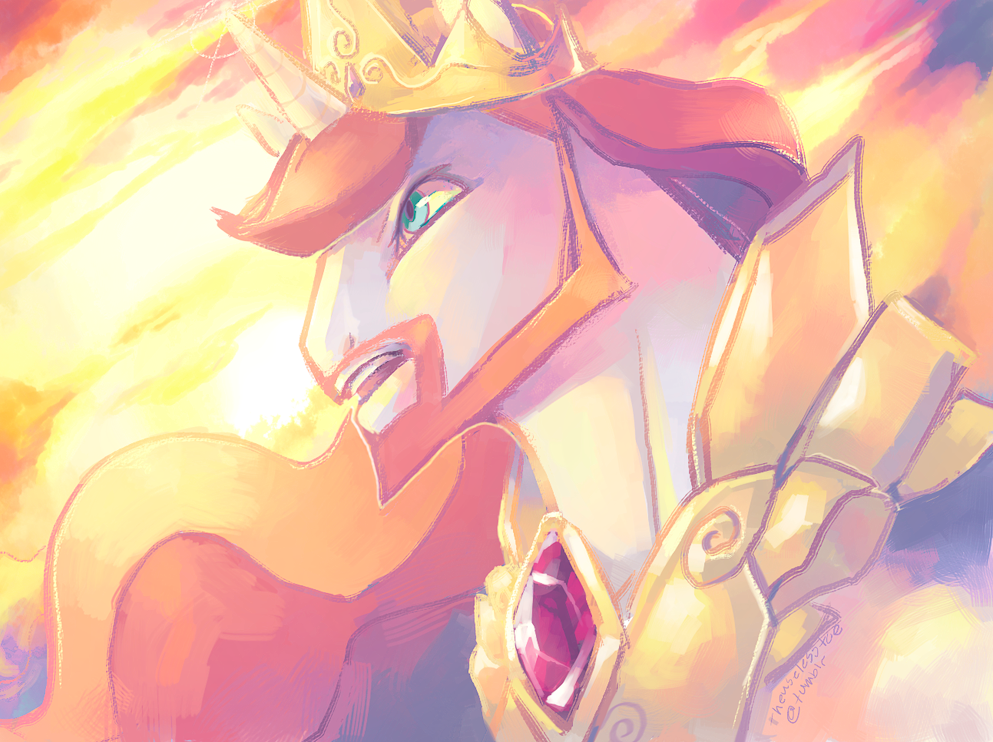 #544836 - safe, artist:theuselesstoe, princess celestia, beard, crown ...