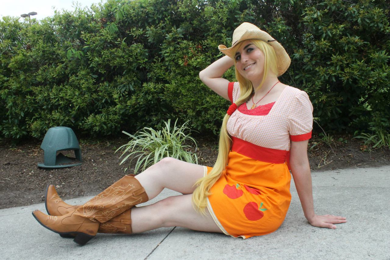 #545564 - safe, applejack, human, g4, cosplay, irl, irl human, photo ...