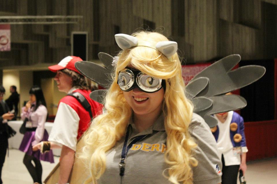 #545594 - artist needed, safe, derpy hooves, human, convention, cosplay ...
