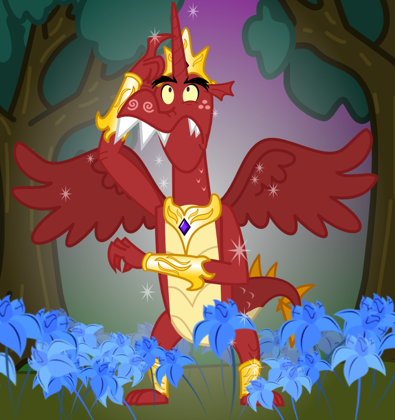 #546197 - safe, artist:changeling #209458, garble, alicorn, dragon ...