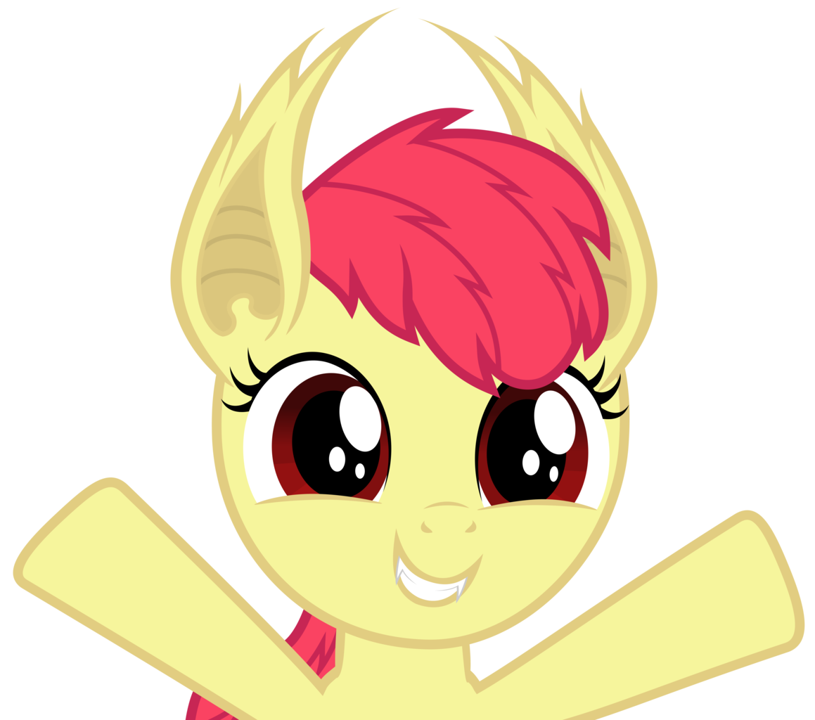 #571731 - safe, artist:magister39, apple bloom, bat pony, pony, absurd ...