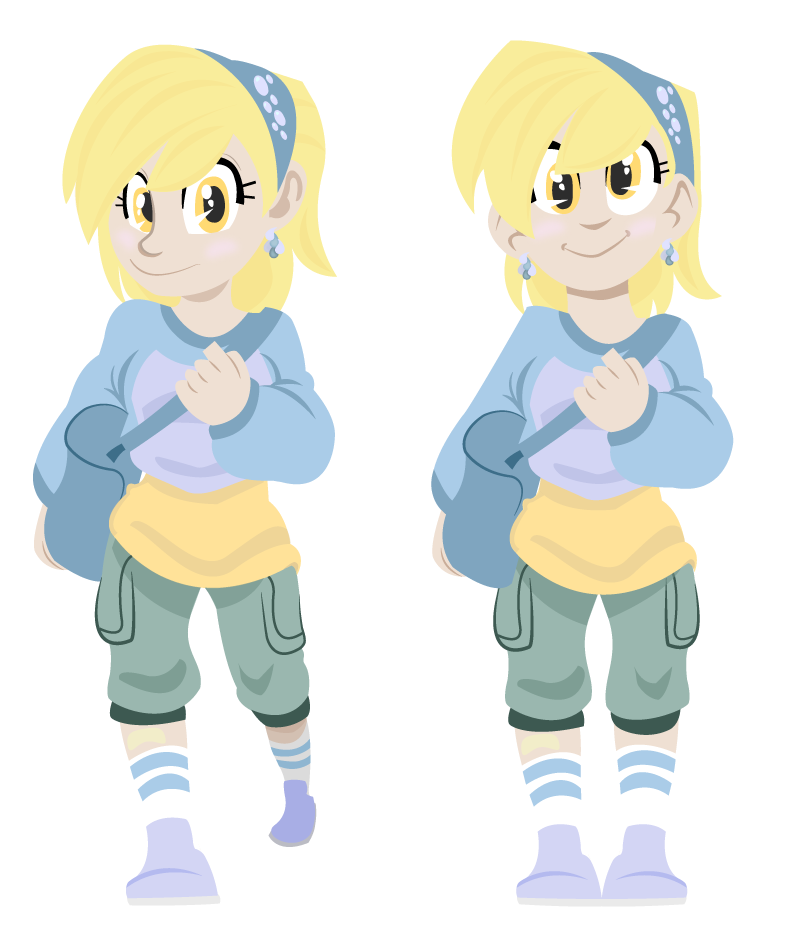 #574895 - safe, artist:dbkit, derpy hooves, human, g4, bag, chibi, ear ...