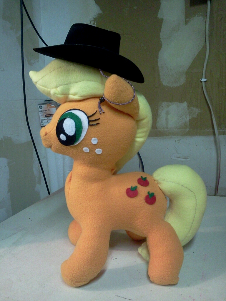 #577456 - safe, artist:judhudson, applejack, irl, photo, plushie ...