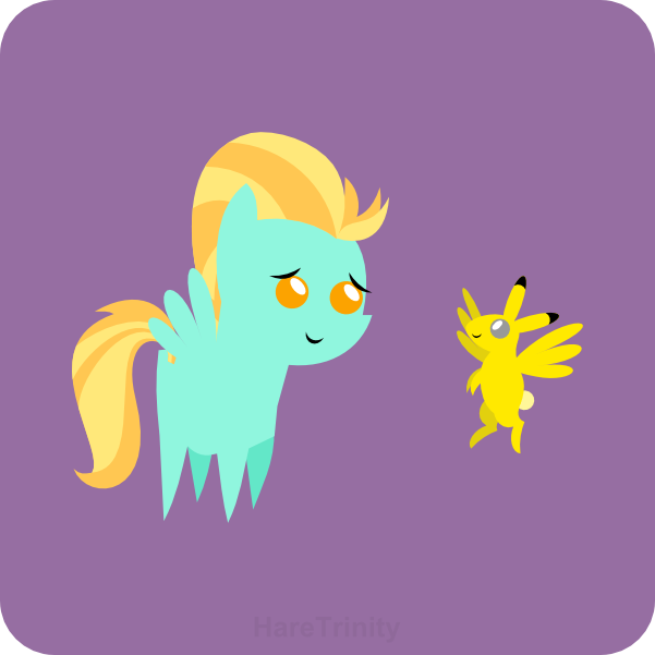 #583050 - safe, artist:haretrinity, lightning dust, rabbit, g4, duo ...