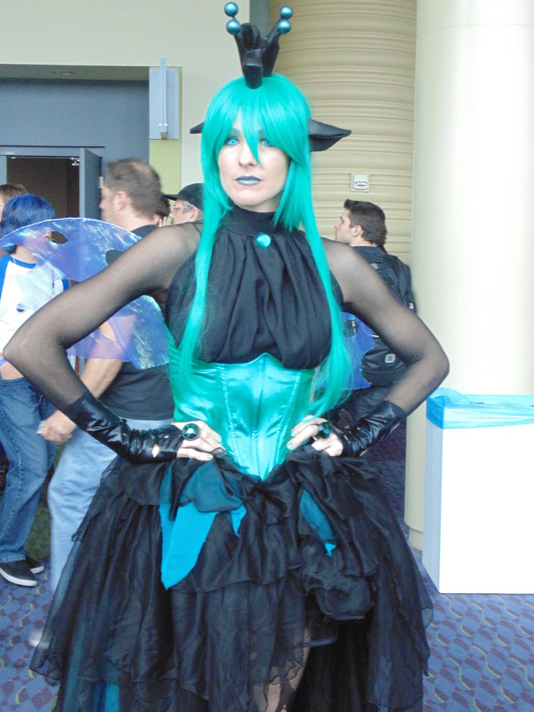 #583919 - safe, artist:amazonmandy, queen chrysalis, human, convention ...