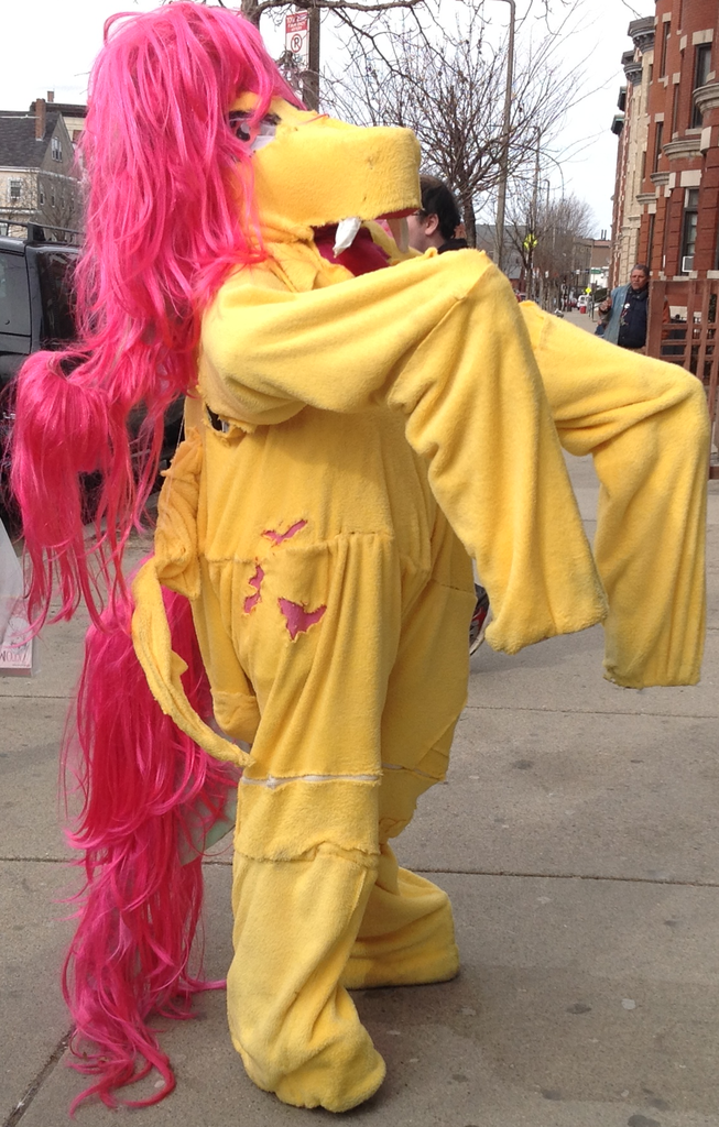 #585969 - safe, fluttershy, human, g4, cosplay, flutterbat, fursuit ...
