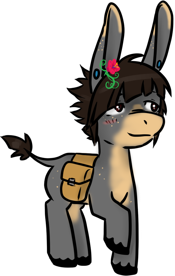 #586748 - safe, artist:twitchygreyfox, oc, oc only, oc:maddy the donkey ...