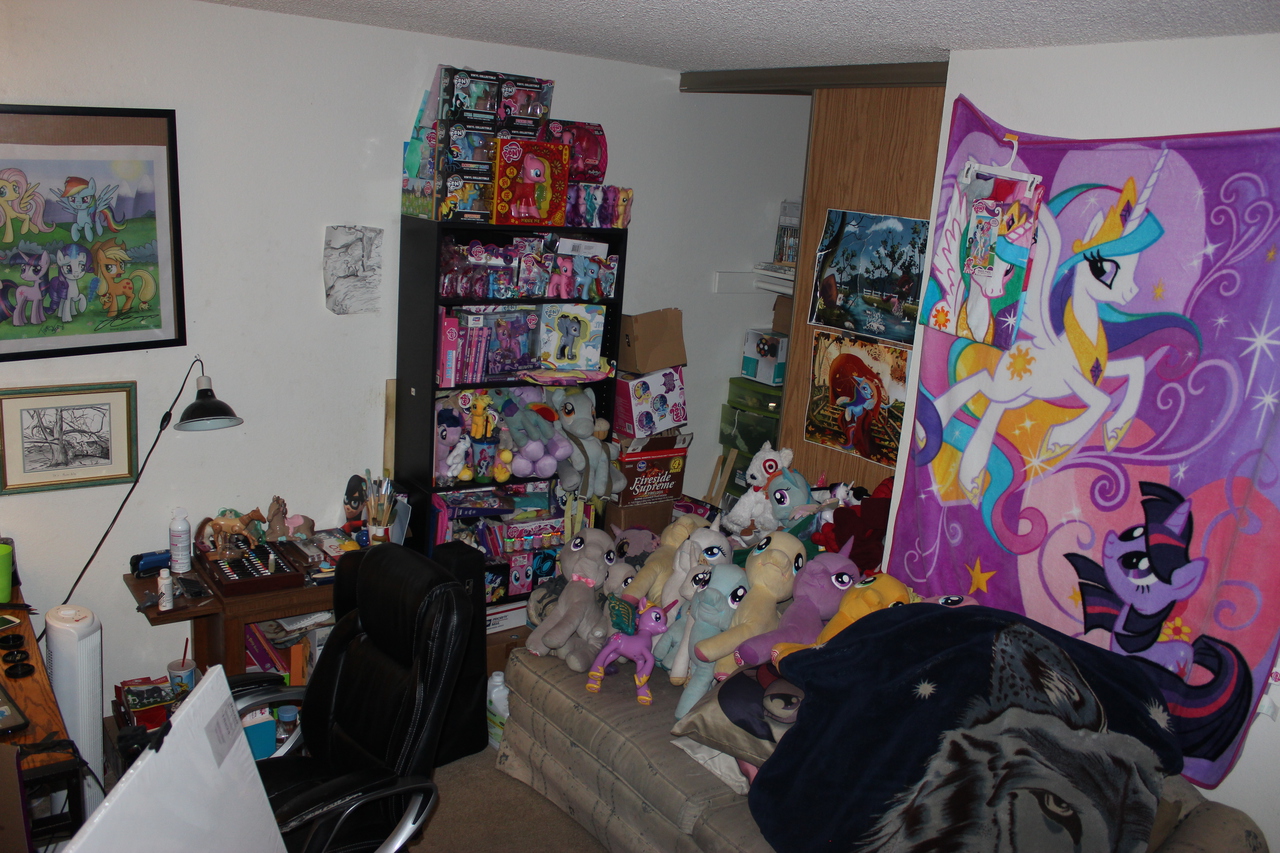 #587262 - safe, collection, irl, merchandise, photo, room, room of pony ...