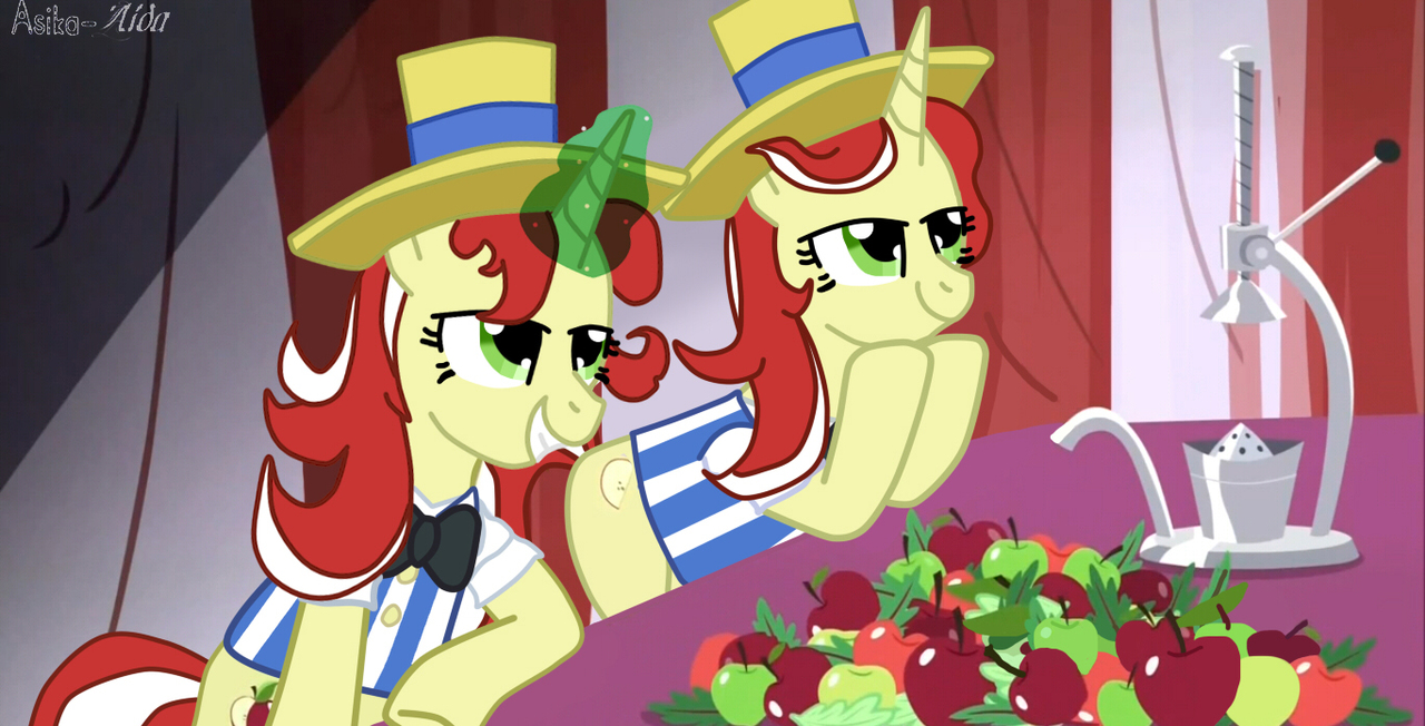 #590347 - safe, artist:asika-aida, flam, flim, pony, unicorn, g4, leap ...