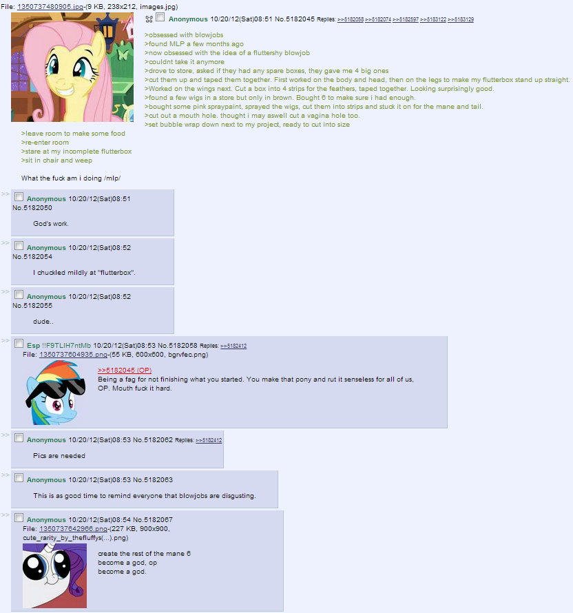 #597413 - explicit, fluttershy, g4, /mlp/, 4chan, 4chan screencap ...