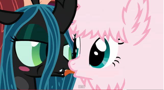 Queen Chrysalis And Fluffle Puff Kiss