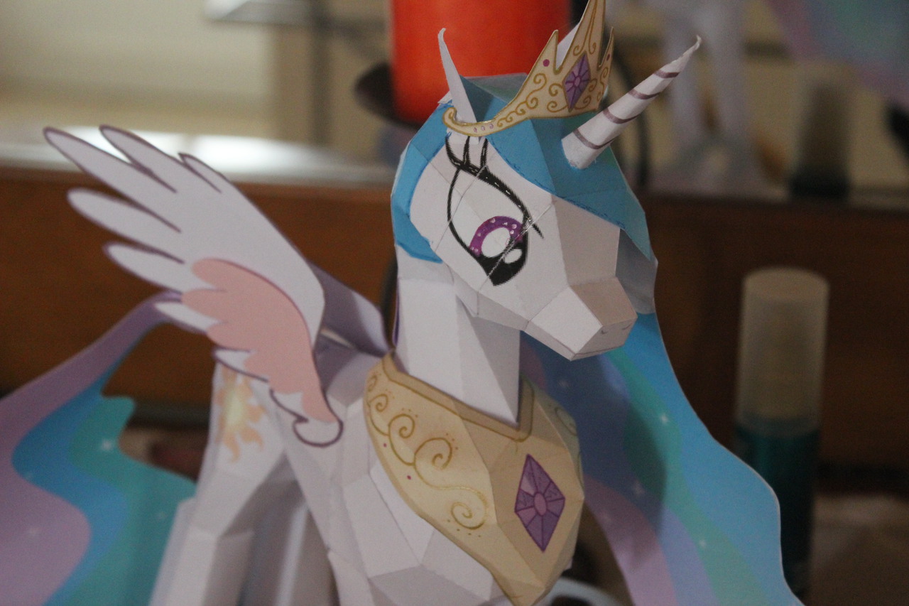 #600851 - safe, artist:kokoropapercraft, princess celestia, female ...