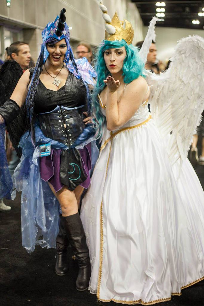 #603180 - safe, artist:dreambringr, nightmare moon, princess celestia ...