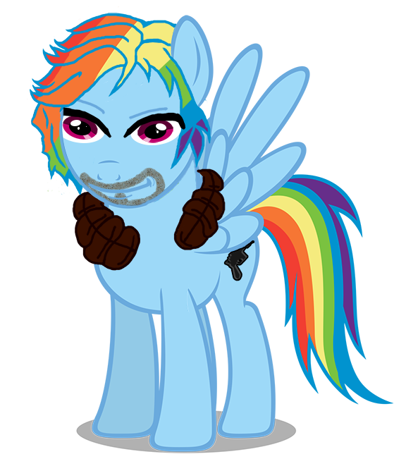 #608772 - safe, artist:nine-gear crow, rainbow dash, g4, dash rendar ...