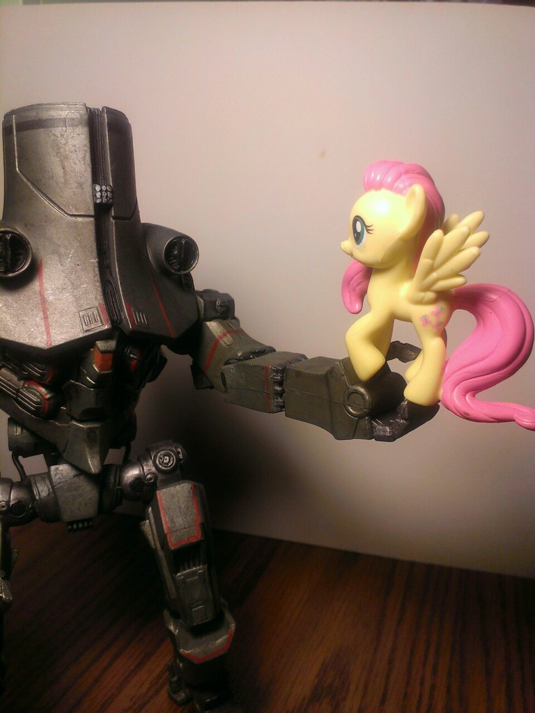 #612264 - safe, fluttershy, cherno alpha, irl, neca, pacific rim, photo ...