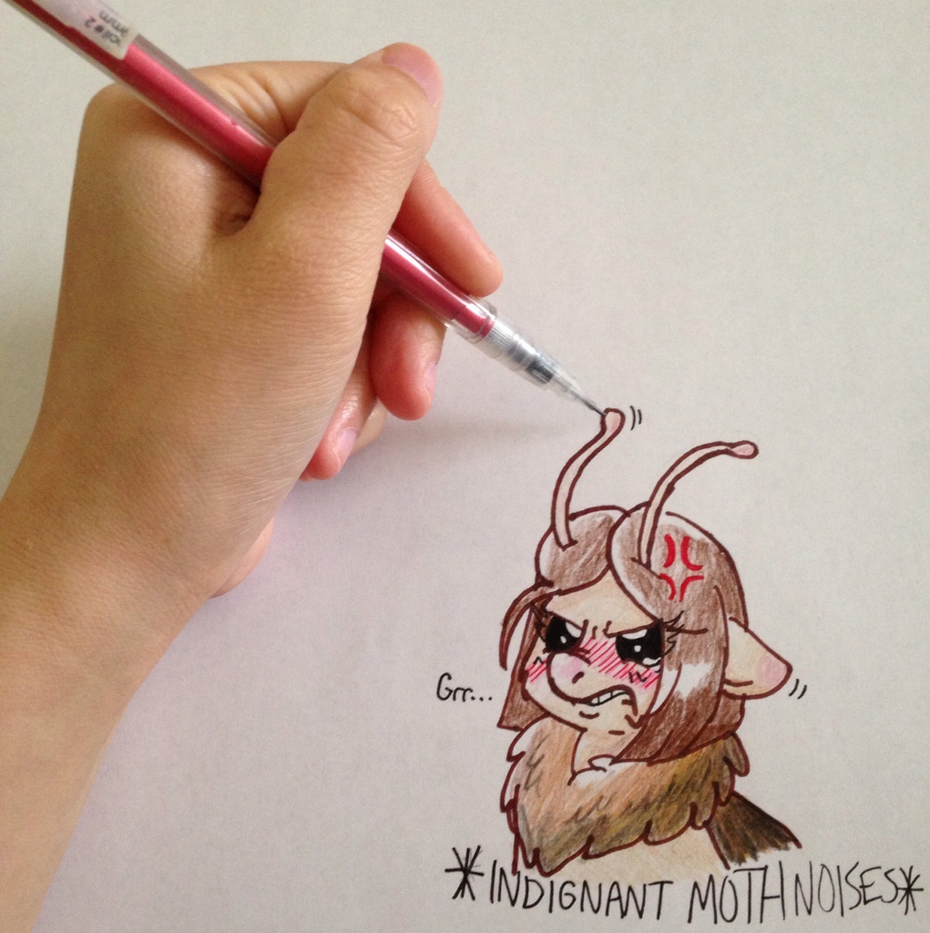 #612624 - safe, artist:buttersketch, oc, oc only, unnamed oc, mothpony ...