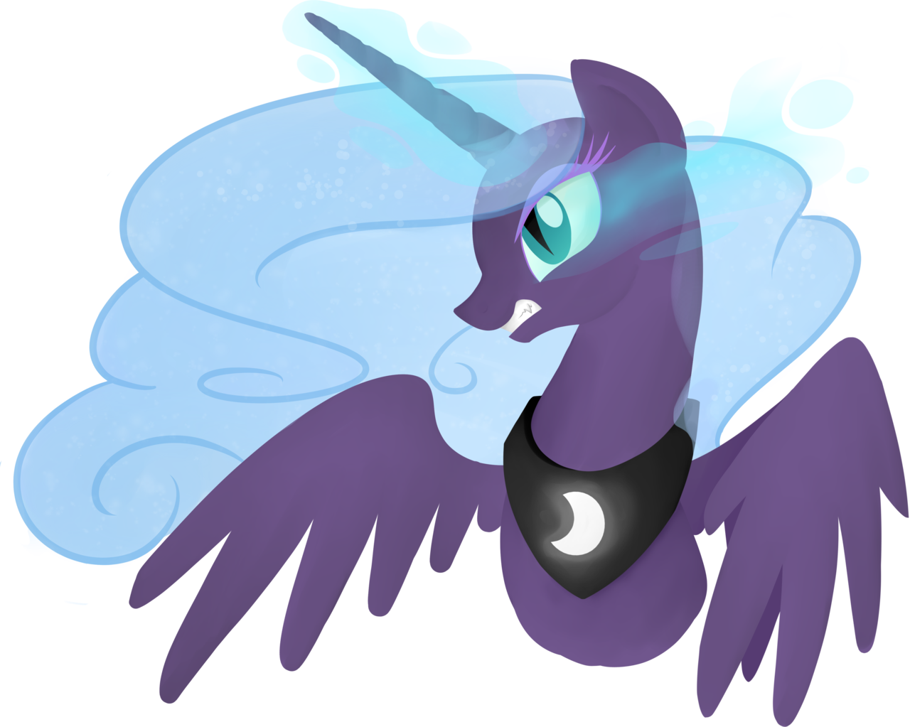 #592515 - safe, artist:pinkamenaspy, nightmare moon, princess luna ...