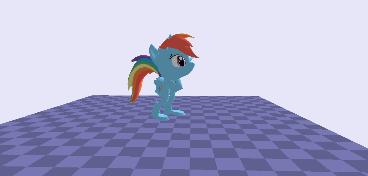 #592577 - safe, rainbow dash, pony, g4, 3d, 3d model, animated ...
