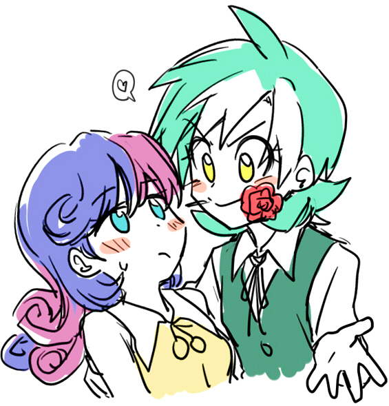 #594248 - safe, artist:re_ghotion, bon bon, lyra heartstrings, sweetie ...