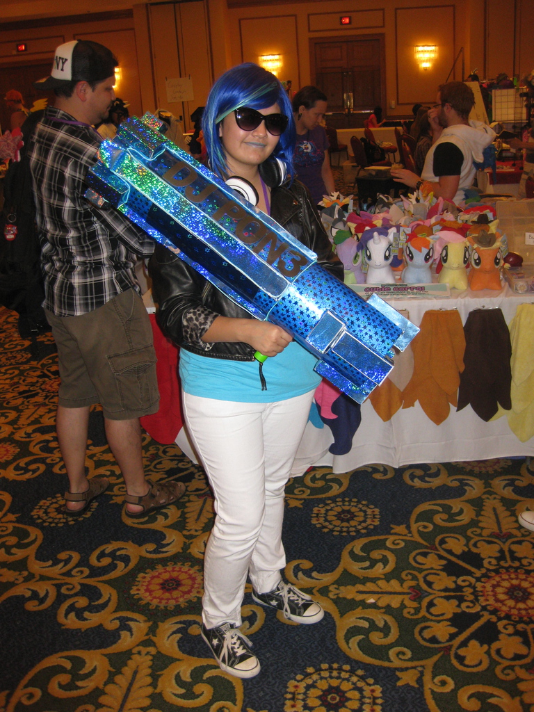 #622426 - safe, dj pon-3, vinyl scratch, human, g4, cosplay, irl, irl ...