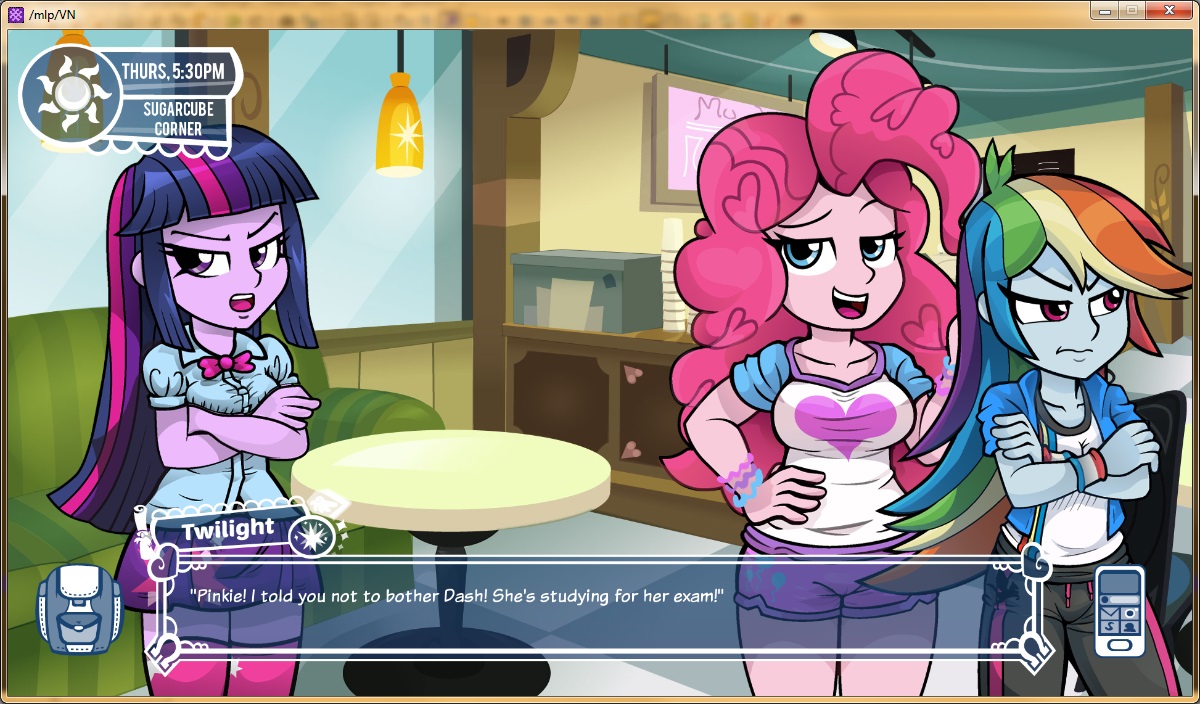 #622542 - safe, artist:livesmutanon, pinkie pie, rainbow dash, twilight ...