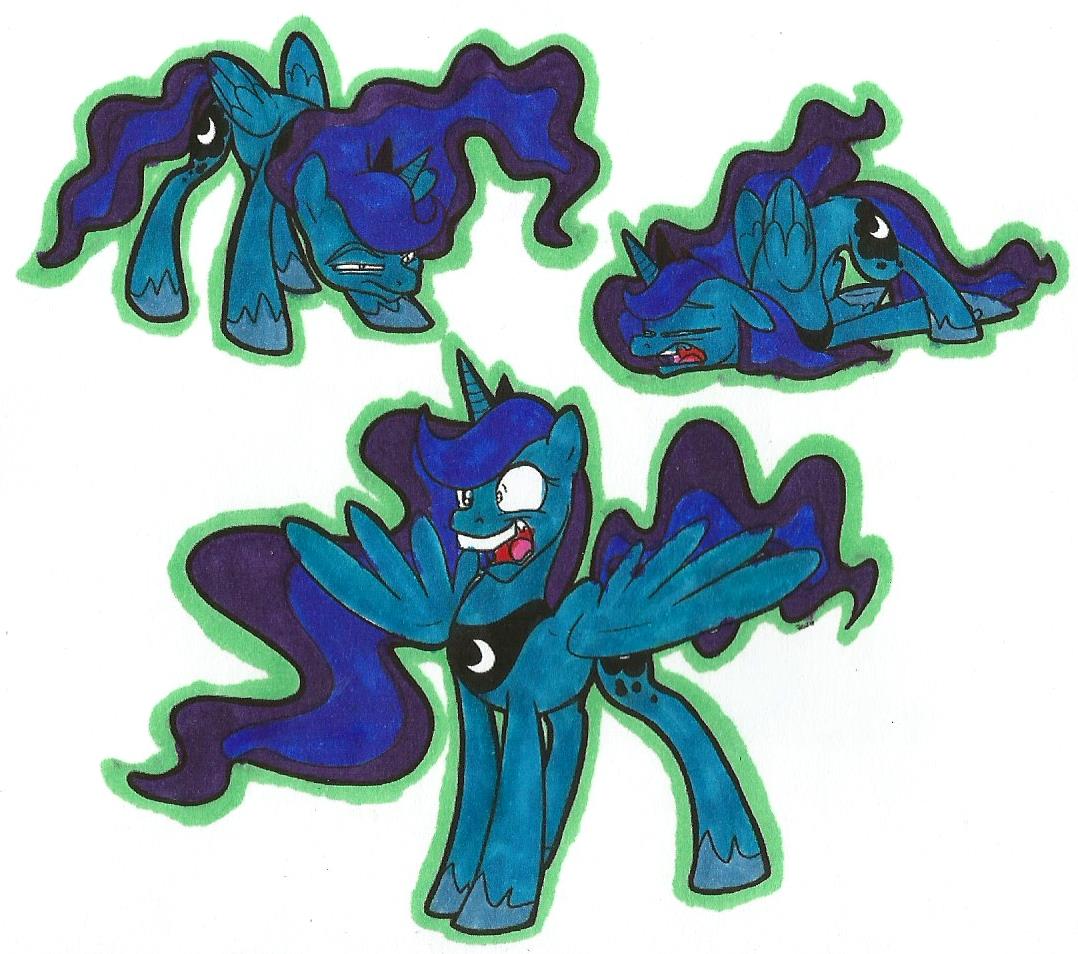 #622601 - safe, artist:krazykari, artist:secoh2000, princess luna, g4 ...