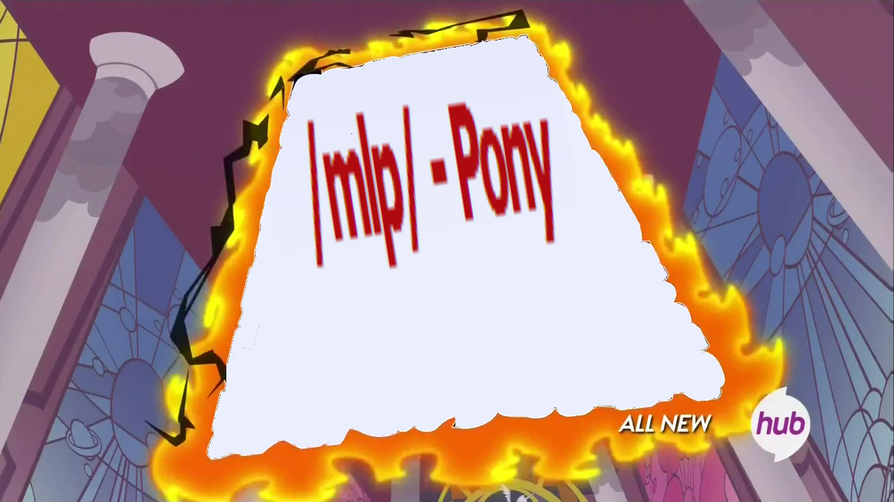 #623514 - safe, edit, g4, twilight's kingdom, /mlp/, hub logo - Derpibooru